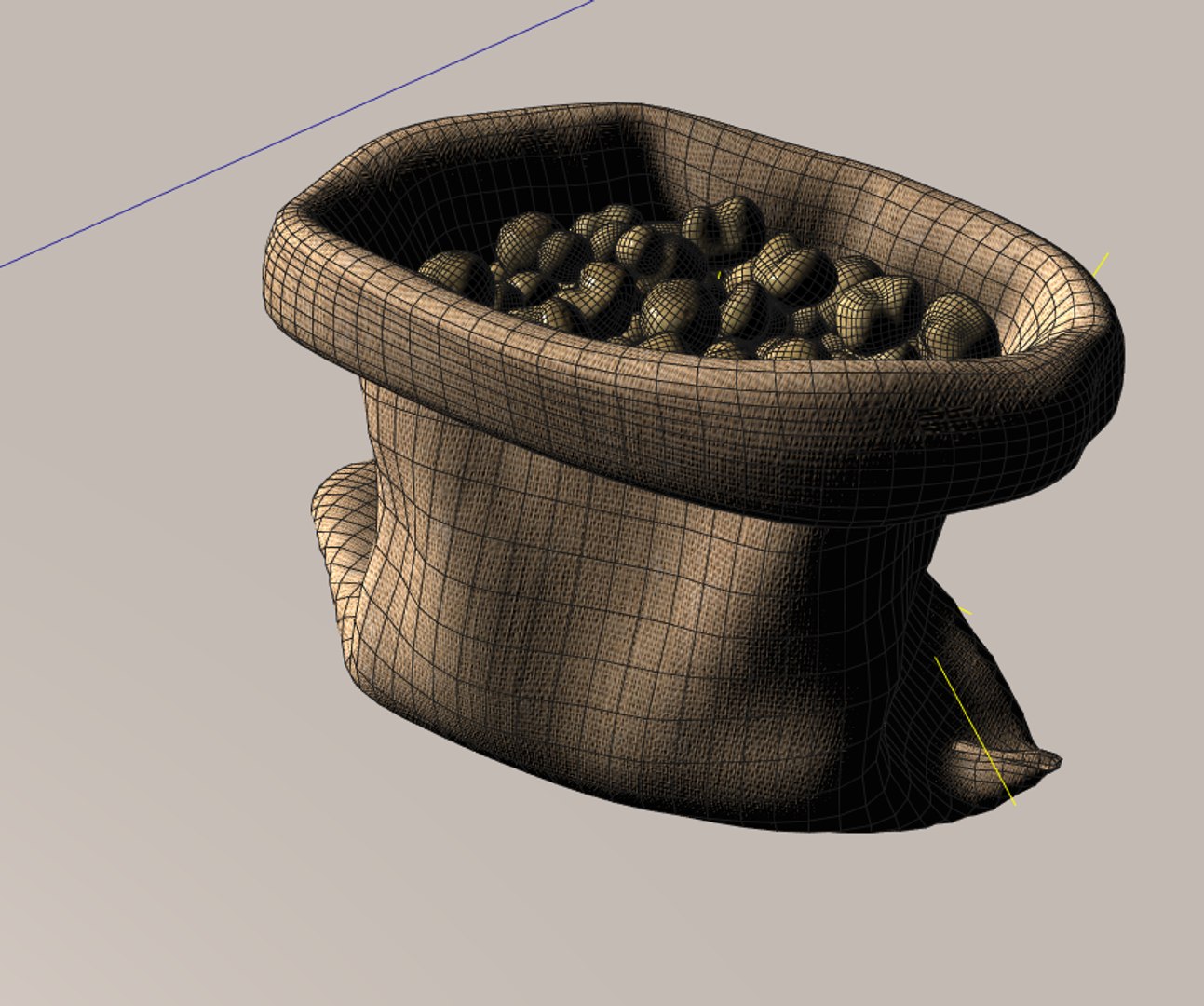 Potato sack 3D model - TurboSquid 1552110