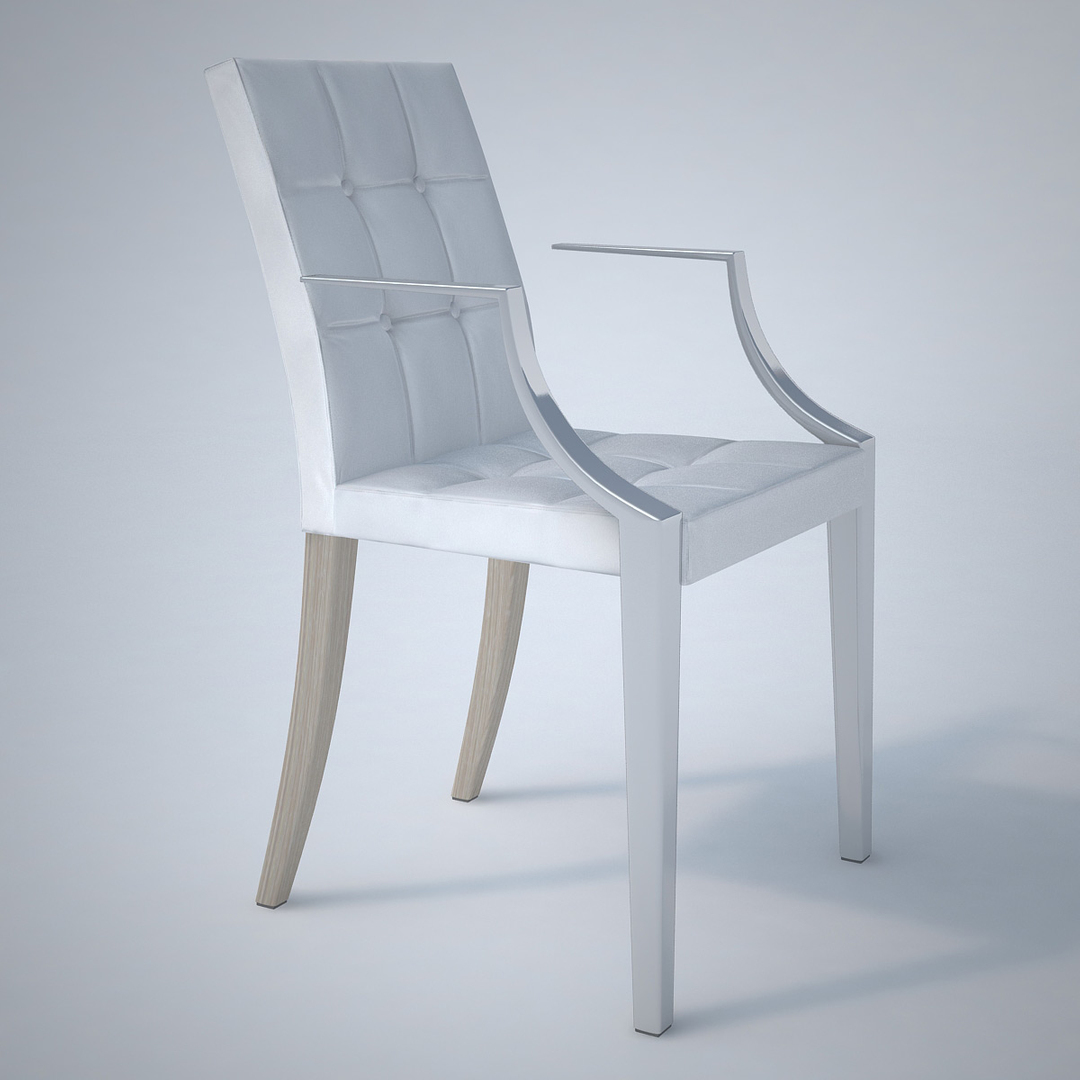 3d model - driade monseigneur chair starck
