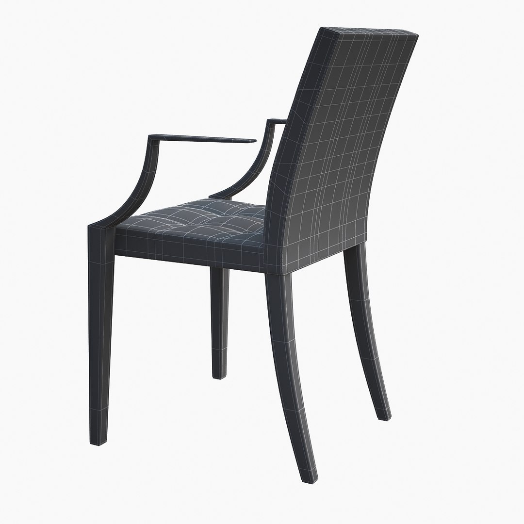 3d model - driade monseigneur chair starck