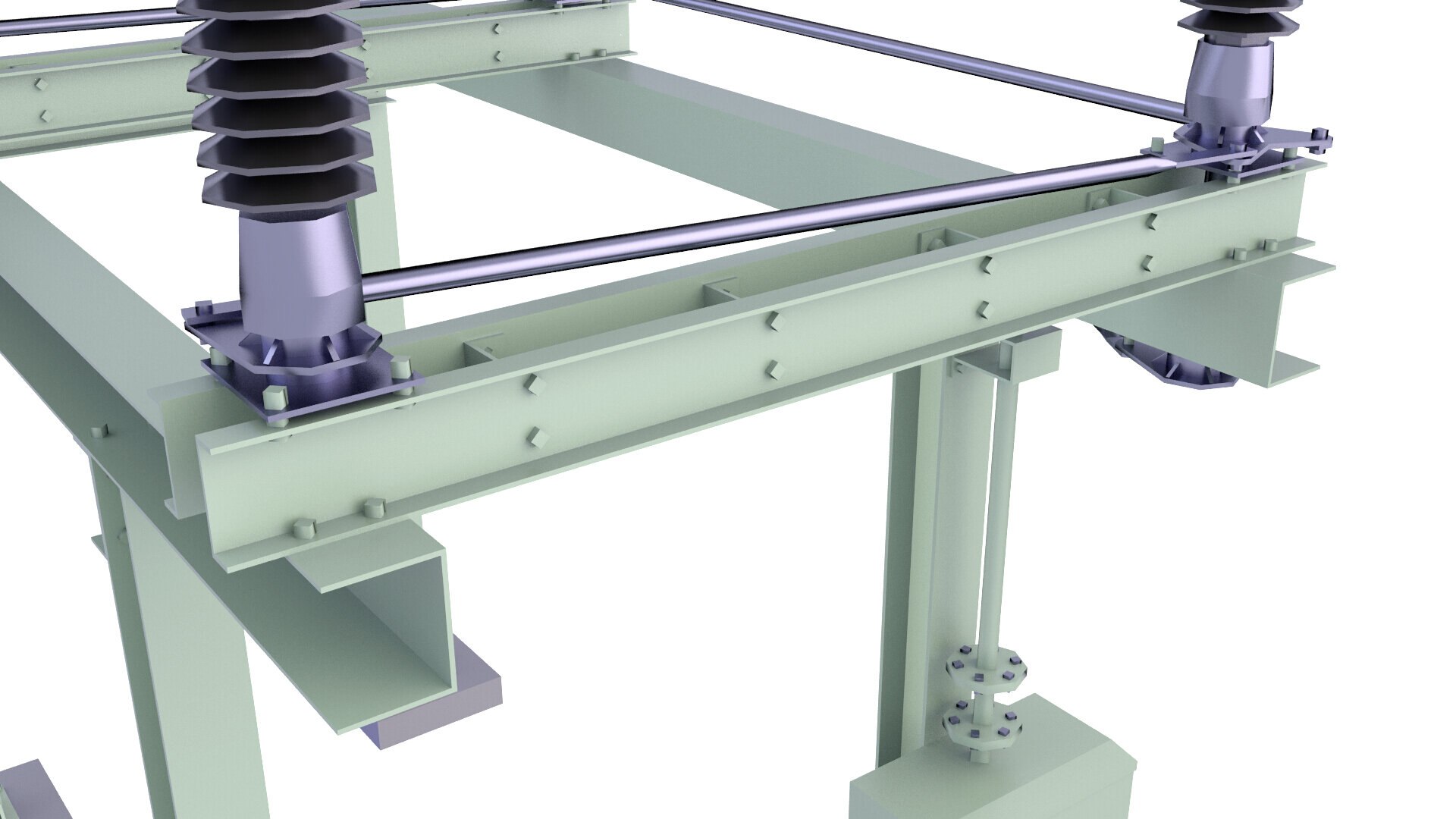 Substation Center Break Disconnector Low Poly 31 3D Model - TurboSquid ...