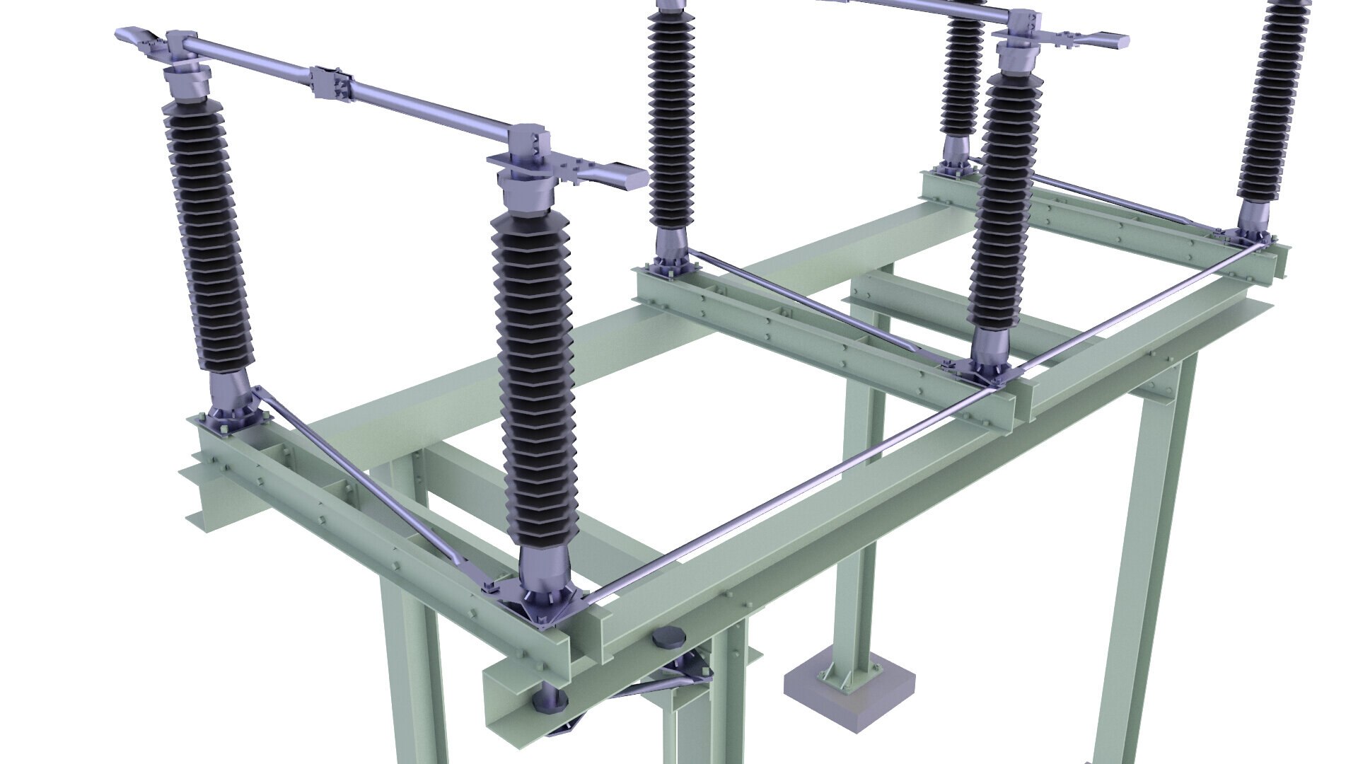 Substation Center Break Disconnector Low Poly 31 3D Model - TurboSquid ...