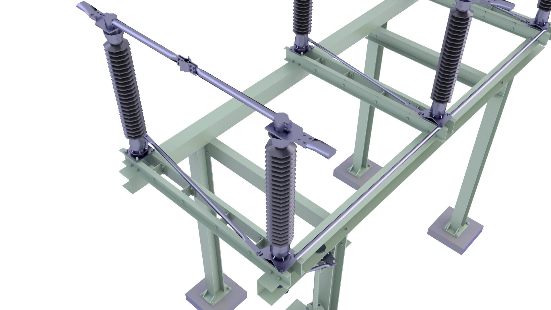 Substation Center Break Disconnector Low Poly 31 3D Model - TurboSquid ...