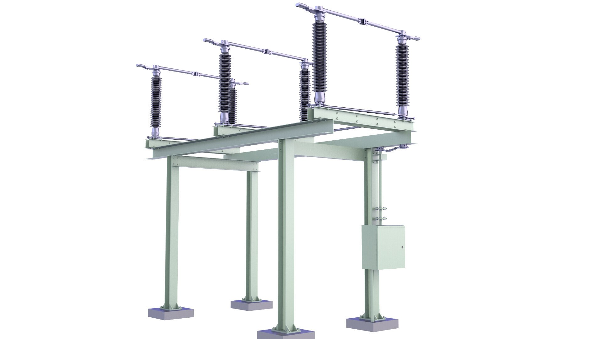 Substation Center Break Disconnector Low Poly 31 3D Model - TurboSquid ...