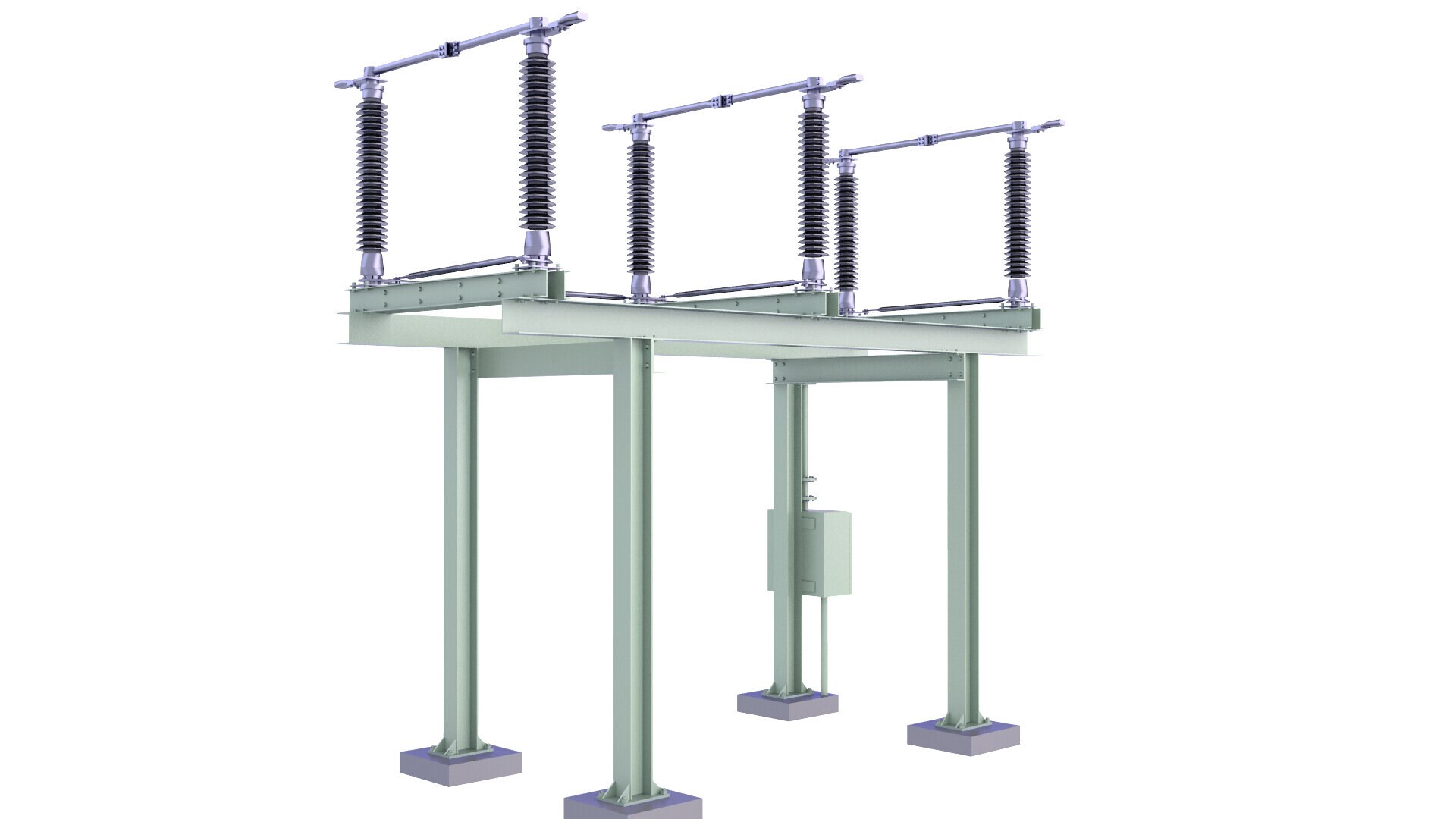 Substation Center Break Disconnector Low Poly 31 3D Model - TurboSquid ...