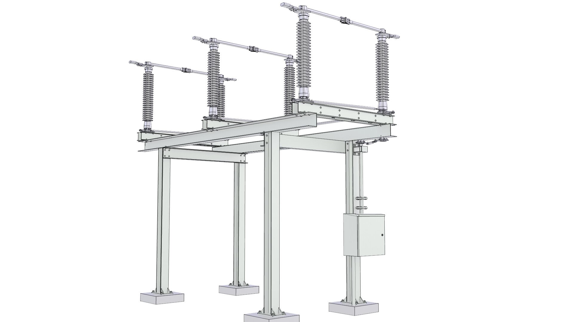 Substation Center Break Disconnector Low Poly 31 3D Model - TurboSquid ...