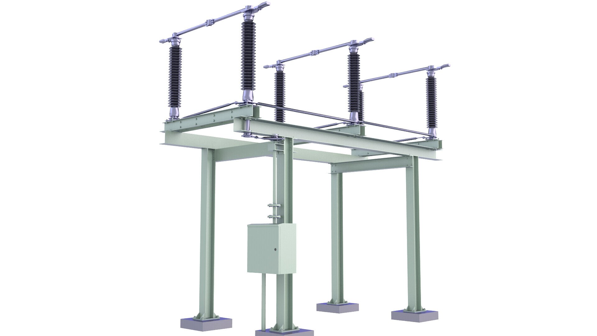 Substation Center Break Disconnector Low Poly 31 3D Model - TurboSquid ...