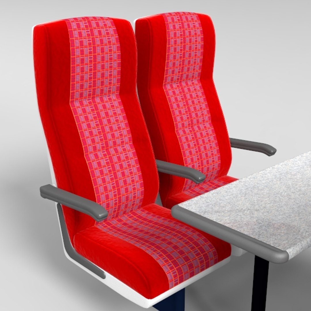 train seat obj