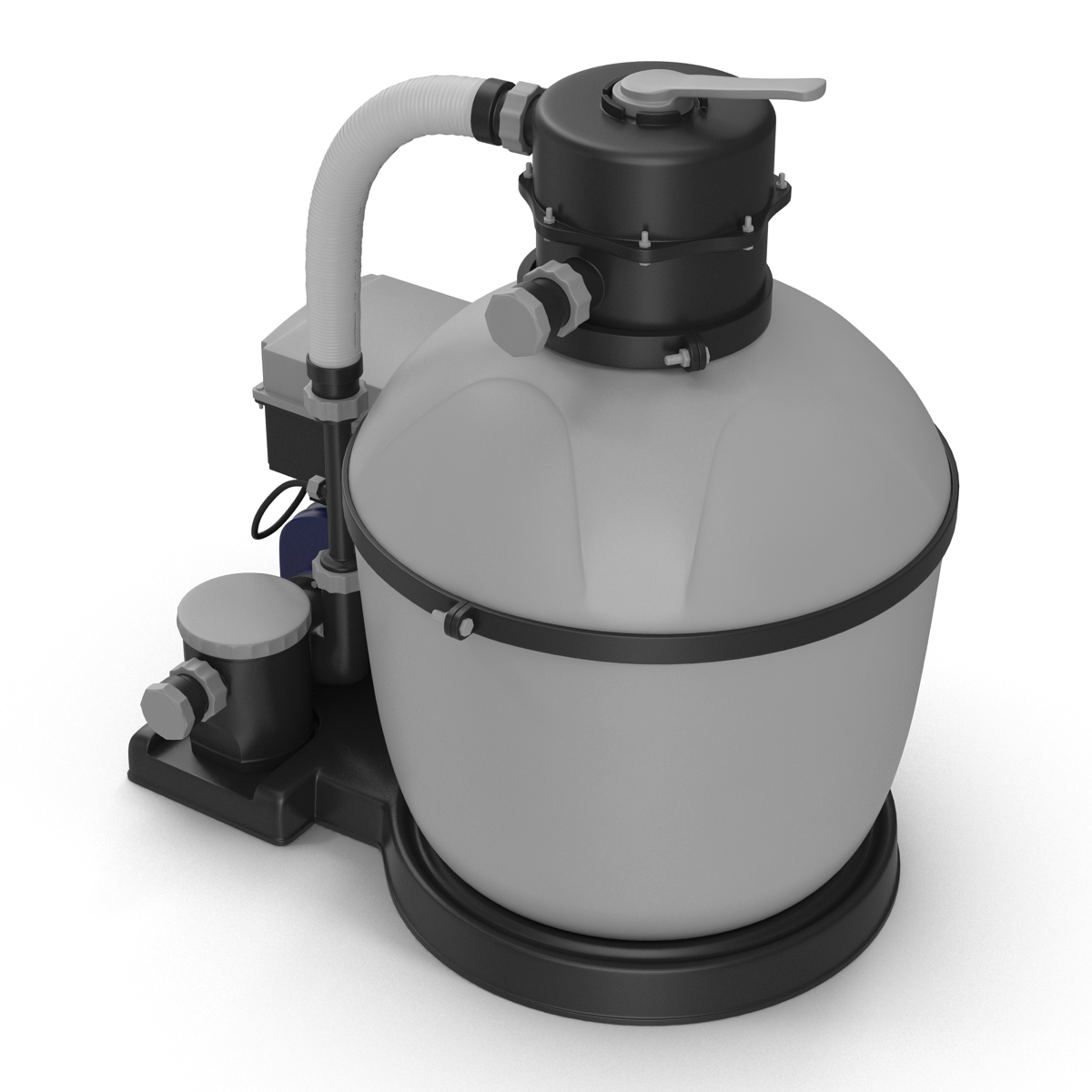 3d swimming pool water filter model