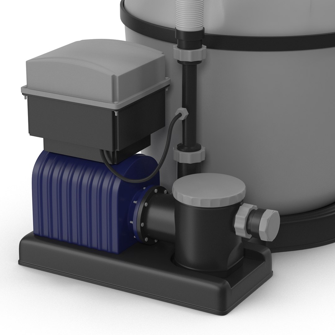 3d Swimming Pool Water Filter Model