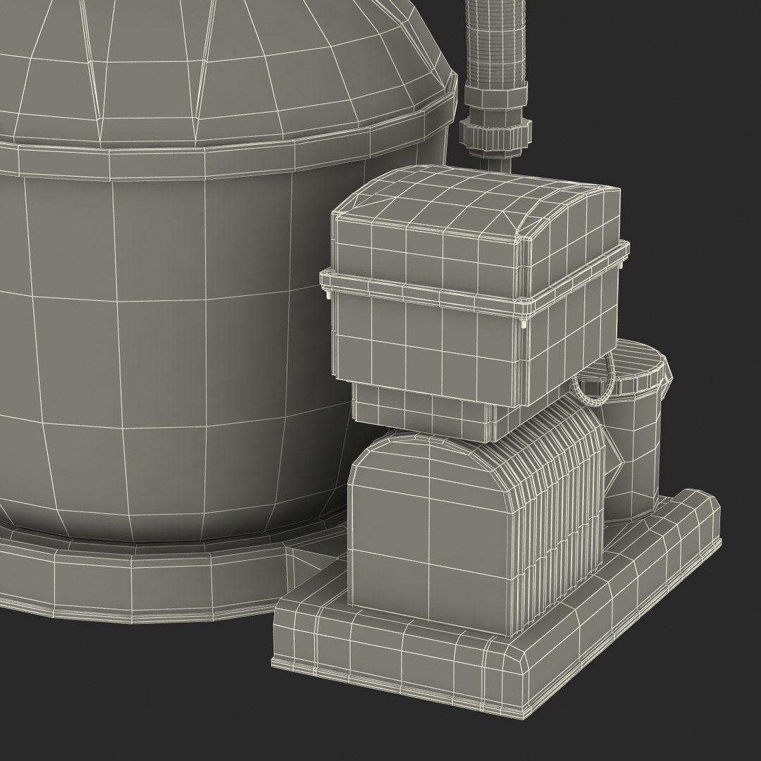 3d Swimming Pool Water Filter Model