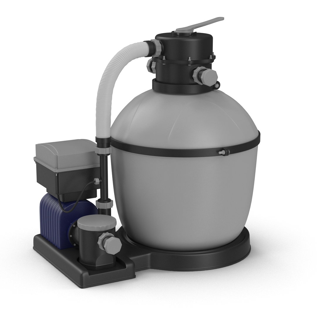 3d Swimming Pool Water Filter Model