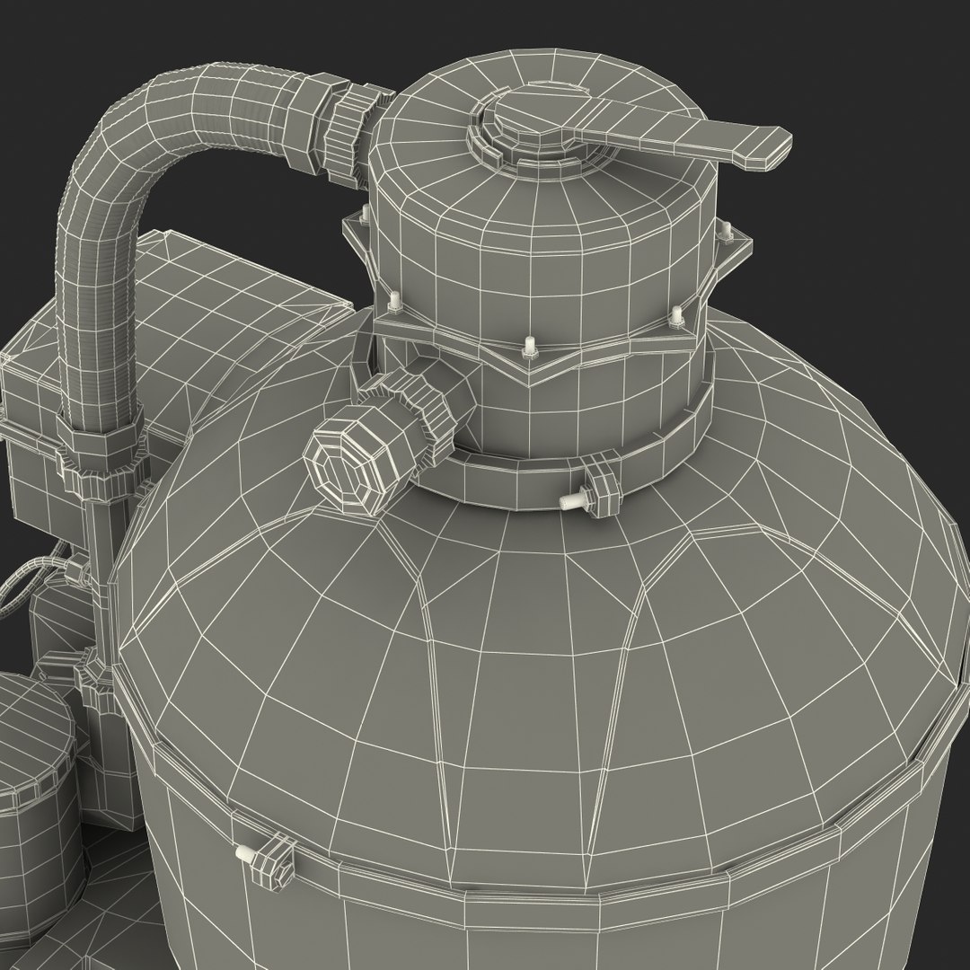 3d Swimming Pool Water Filter Model