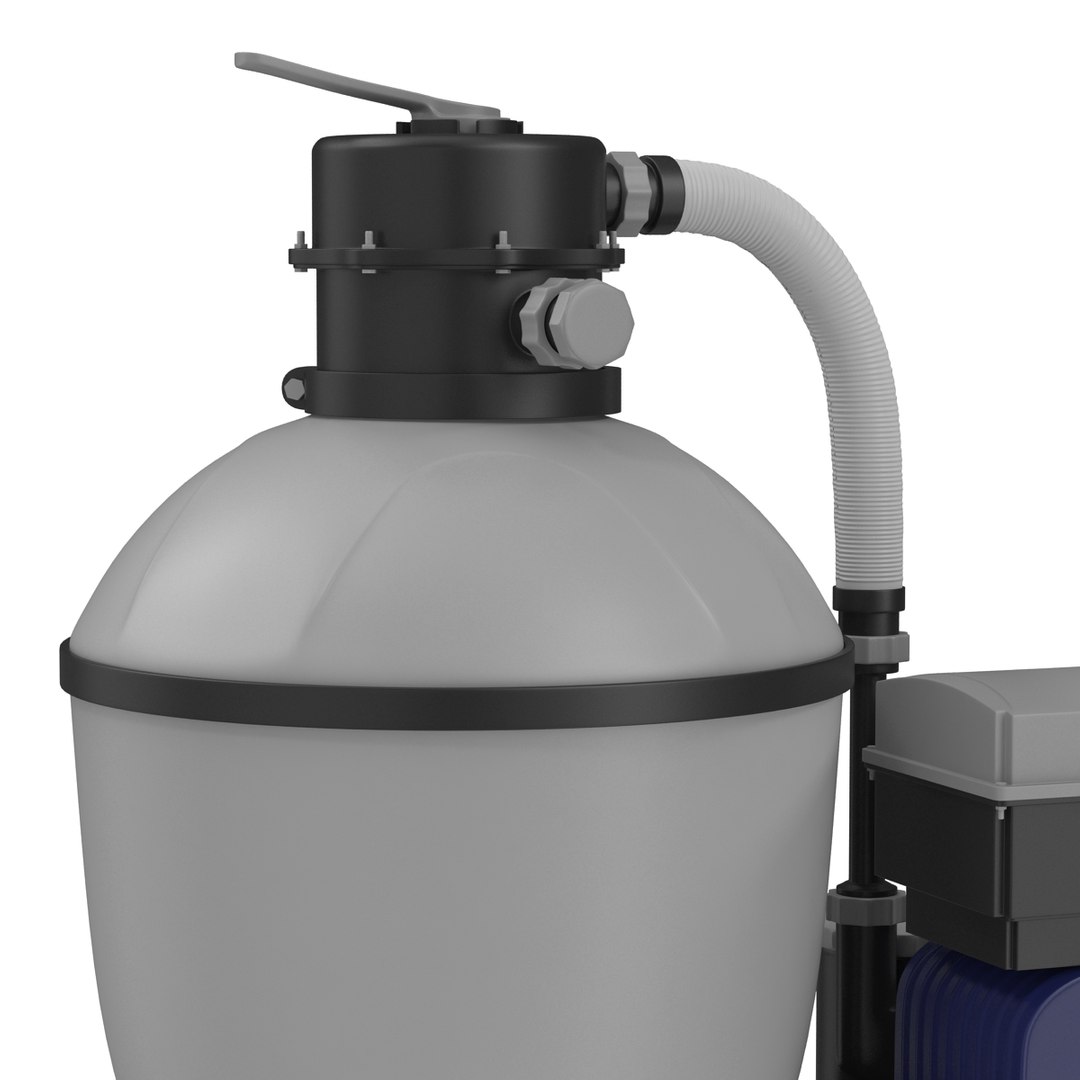 3d Swimming Pool Water Filter Model