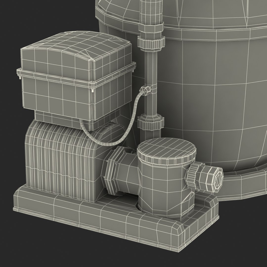 3d Swimming Pool Water Filter Model
