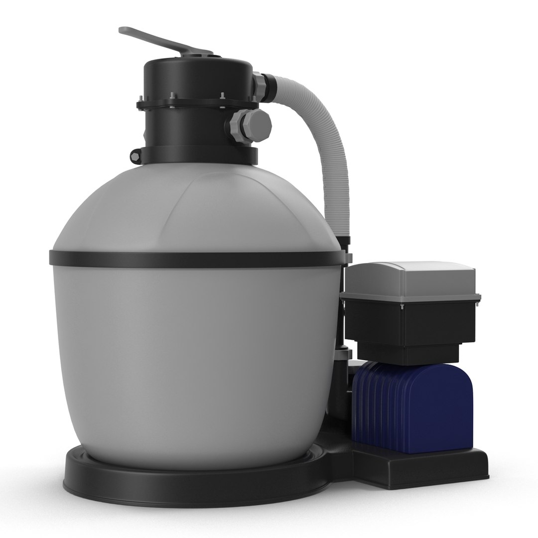 3d Swimming Pool Water Filter Model