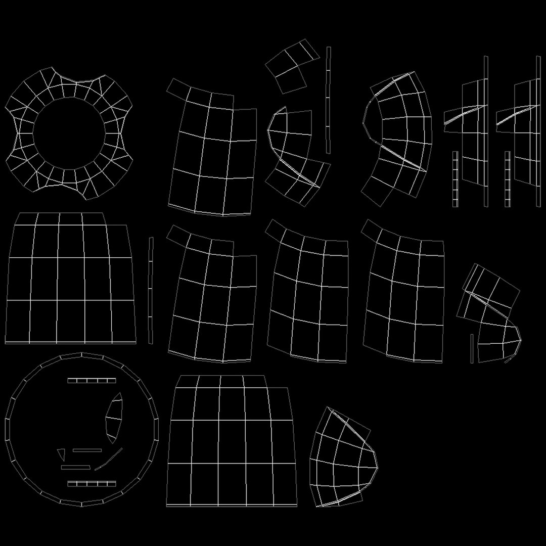 3d swimming pool water filter model