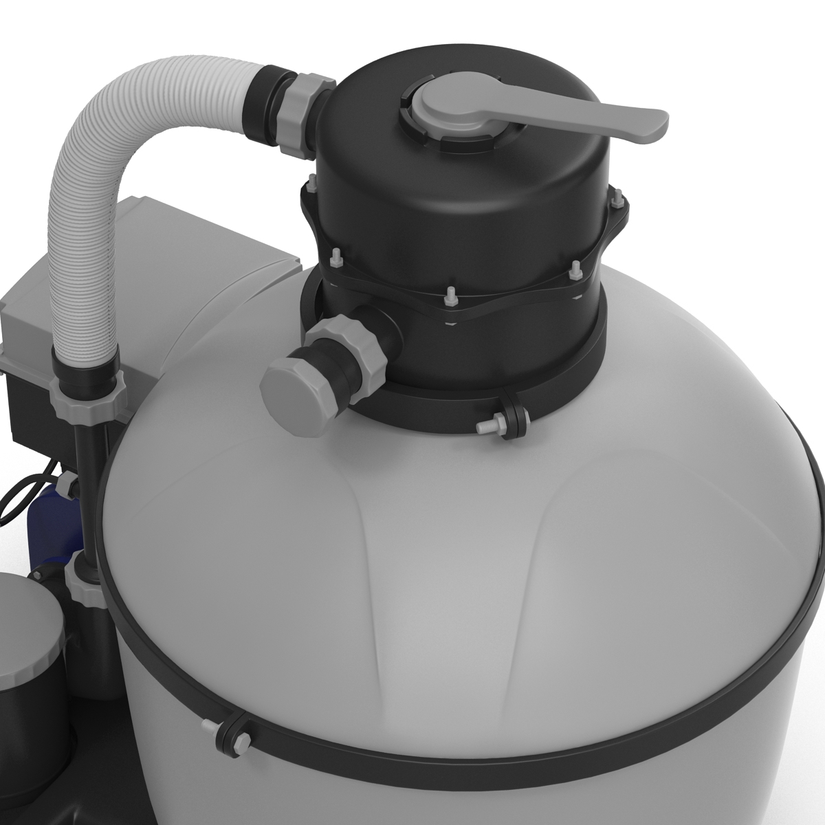 3d swimming pool water filter model