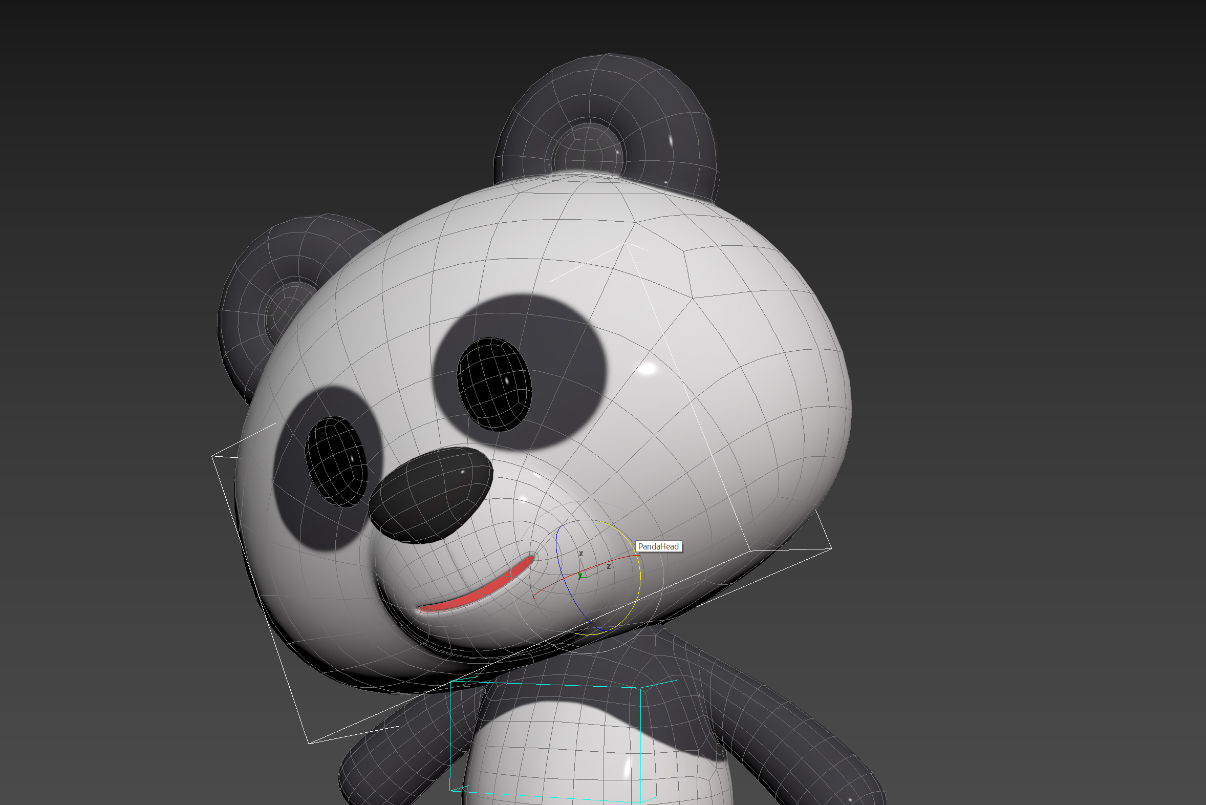 Character129 Rigged Panda 3d Model Turbosquid 1760481 
