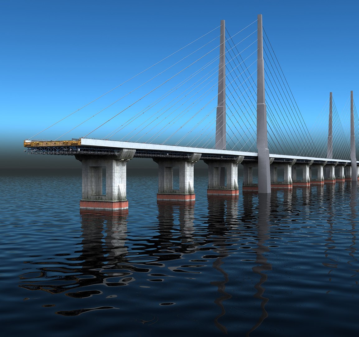 Brücke Schrägseilbrücke Bogenbrücke Einfach getragene Balkenbrücke ...