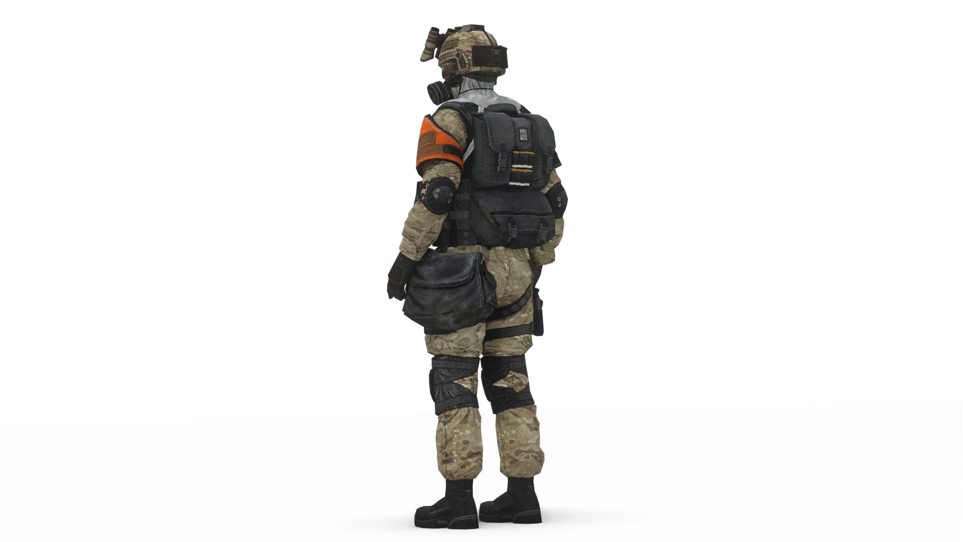 3D Model Tactical Operator High Quality Rigged Military 3D Character ...
