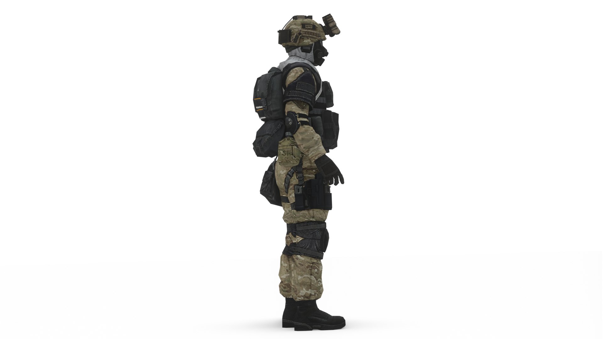 3D Model Tactical Operator High Quality Rigged Military 3D Character ...