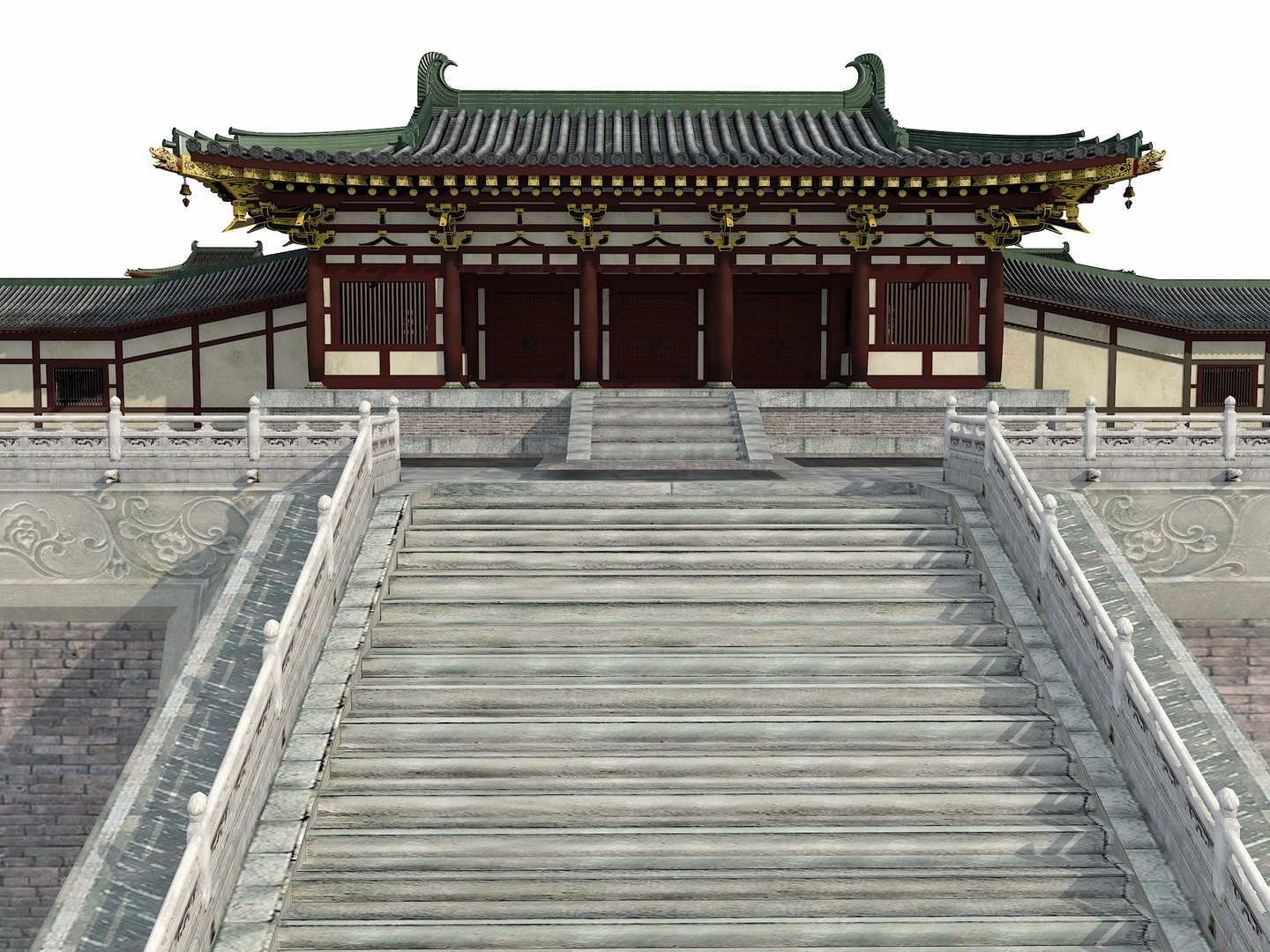 Palace Of Tang Dynasty 3D Model - TurboSquid 1838334