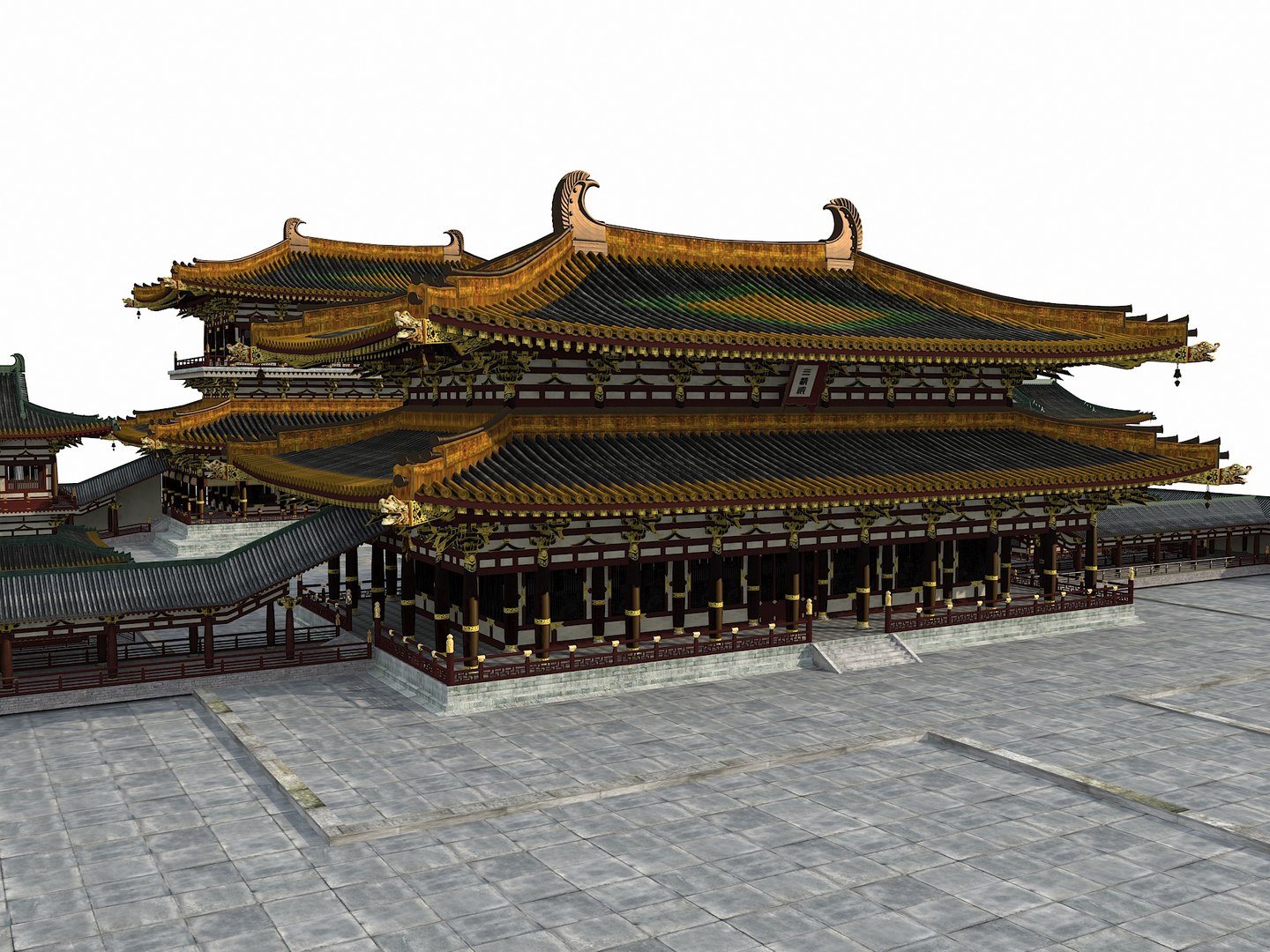 Palace Of Tang Dynasty 3D Model - TurboSquid 1838334