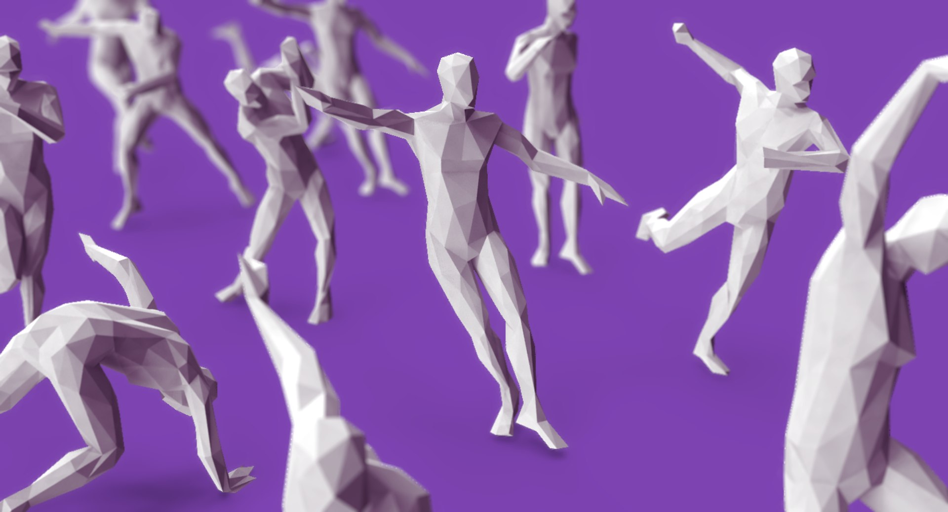 Dancing Poses Human 3D Model - TurboSquid 1243117