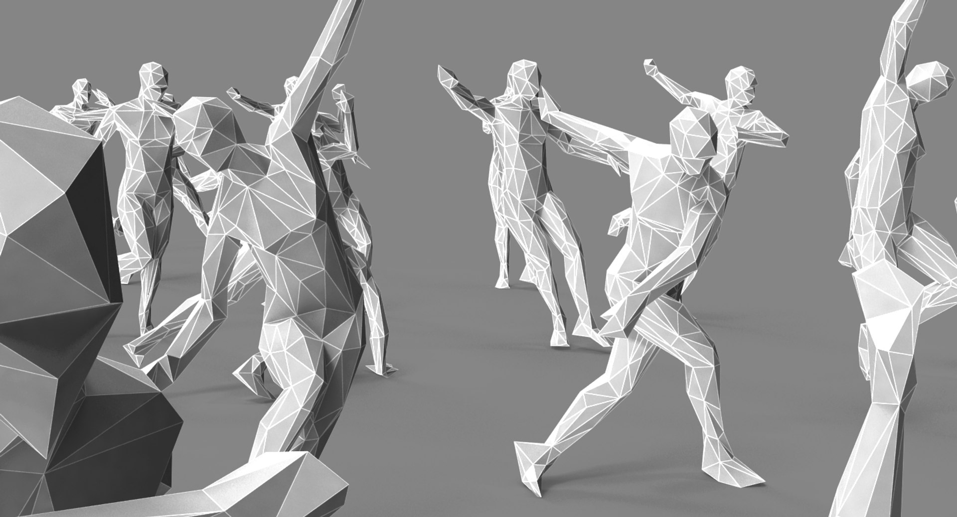 Dancing Poses Human 3D Model - TurboSquid 1243117