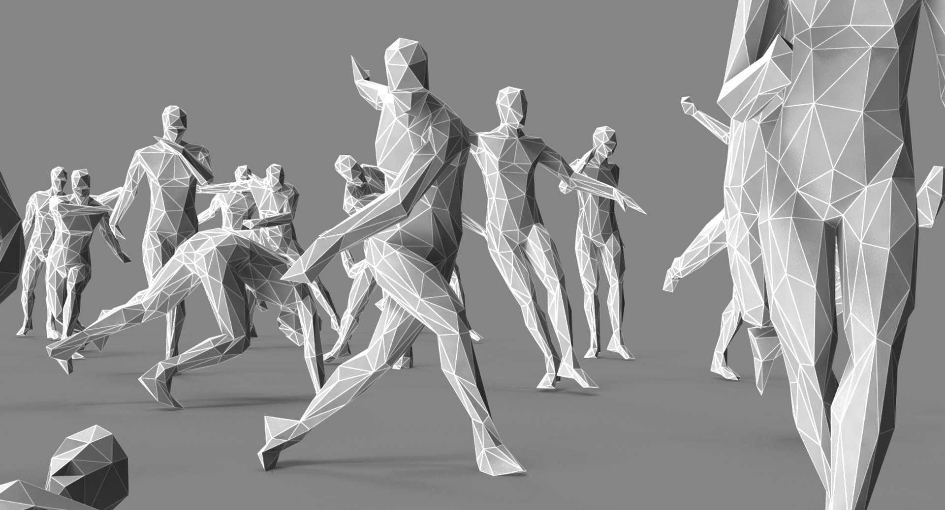 Dancing Poses Human 3D Model - TurboSquid 1243117