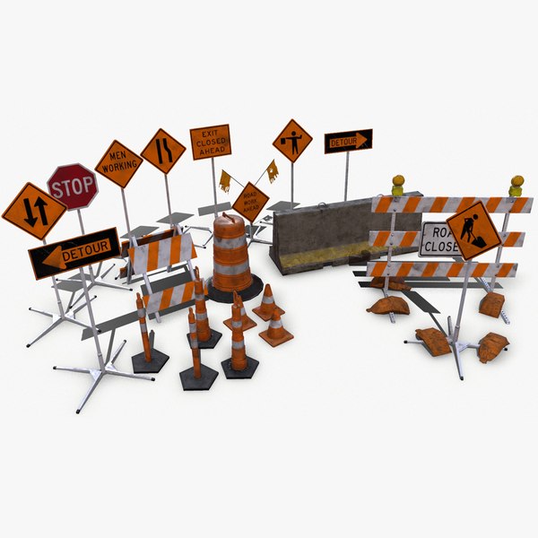 Construction Work Sign 3D Models for Download | TurboSquid