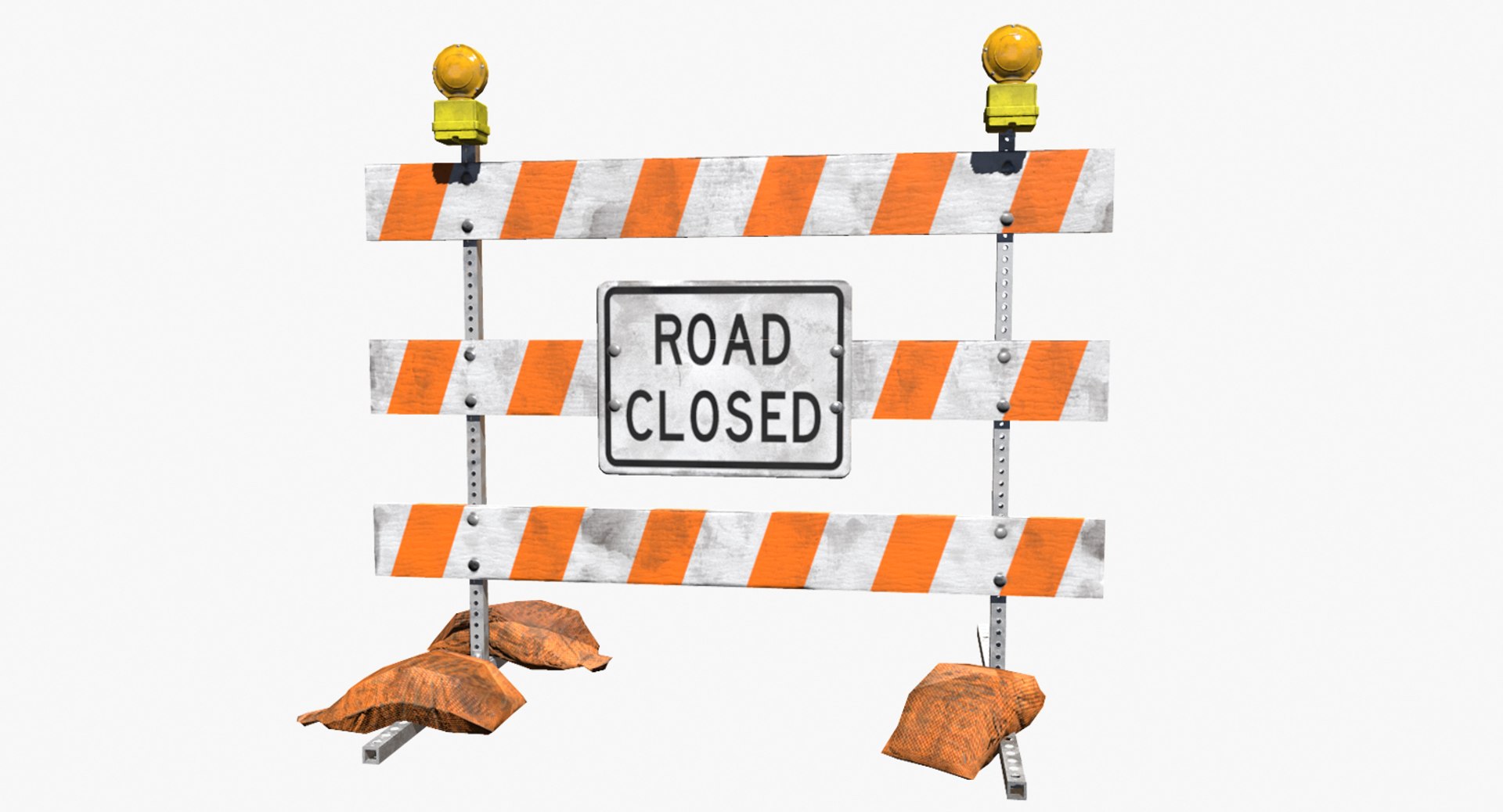 3d Sign Construction Pack Model