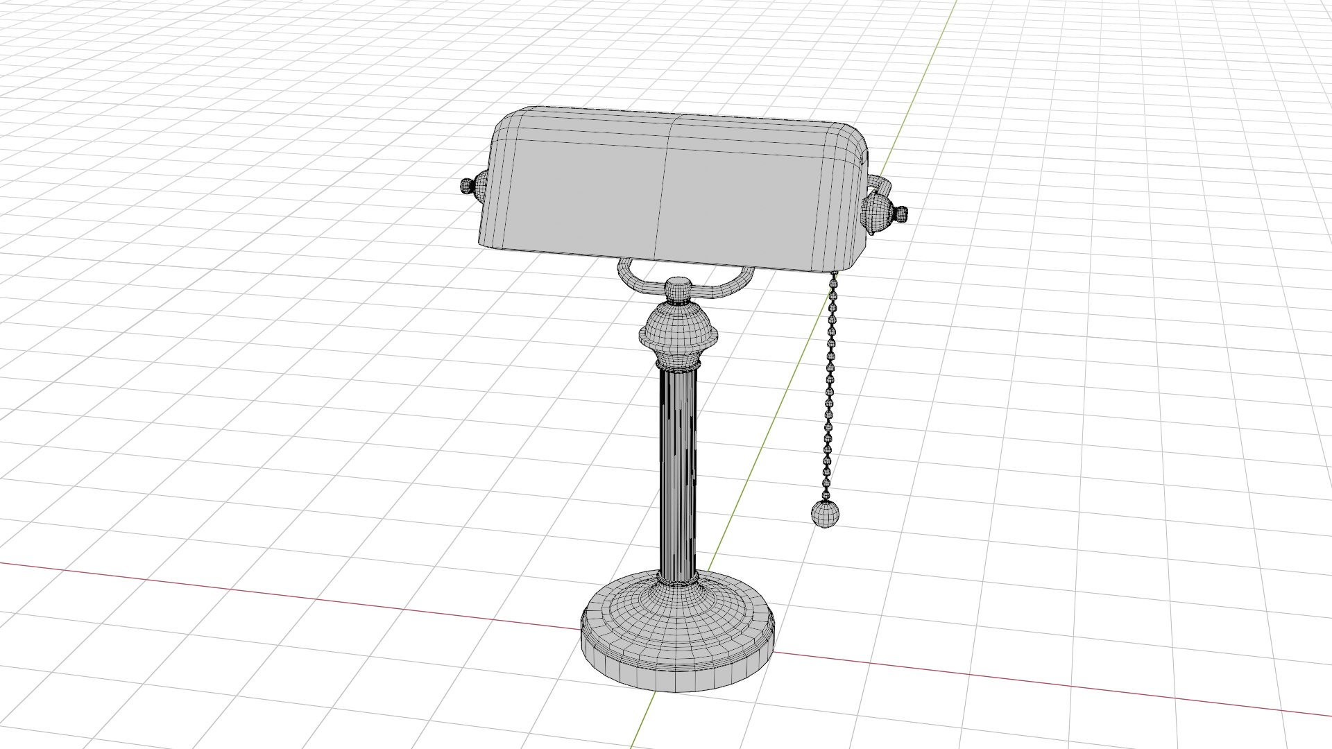 3D Bankers Table Lamp - TurboSquid 2076244