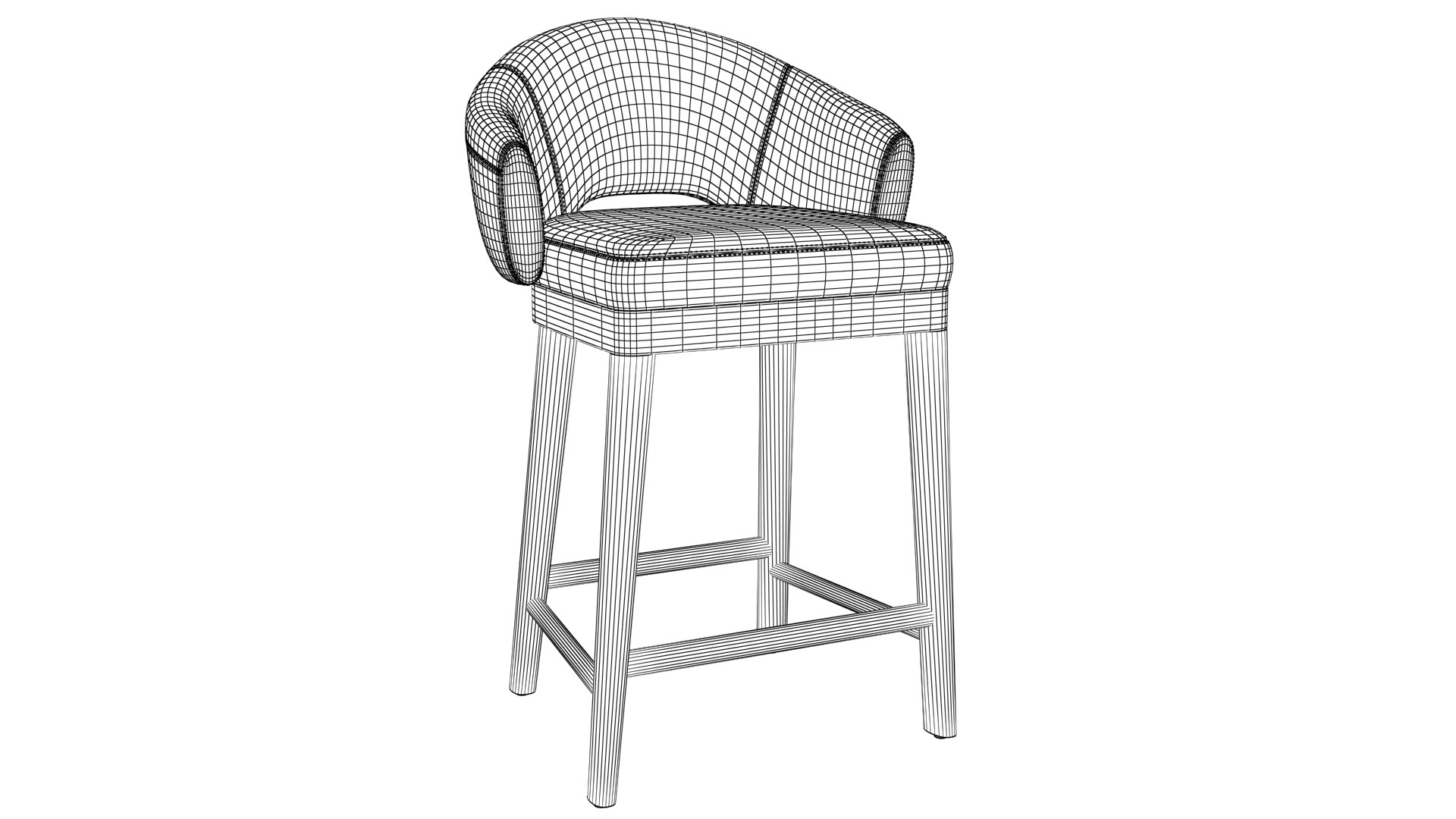 3D Gumi Bar Stool - TurboSquid 2296168