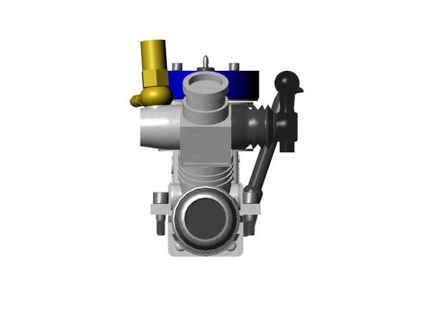 3d rc nitro engine motor model
