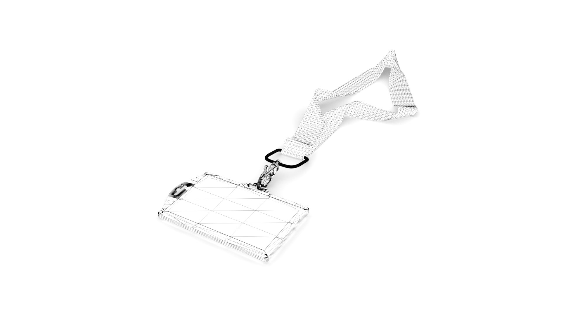 3D Model Lanyard With PSD Card Texture Template - 3D Asset - TurboSquid ...