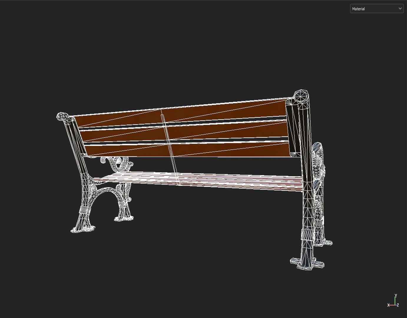 Bench 3D Model - TurboSquid 2245659