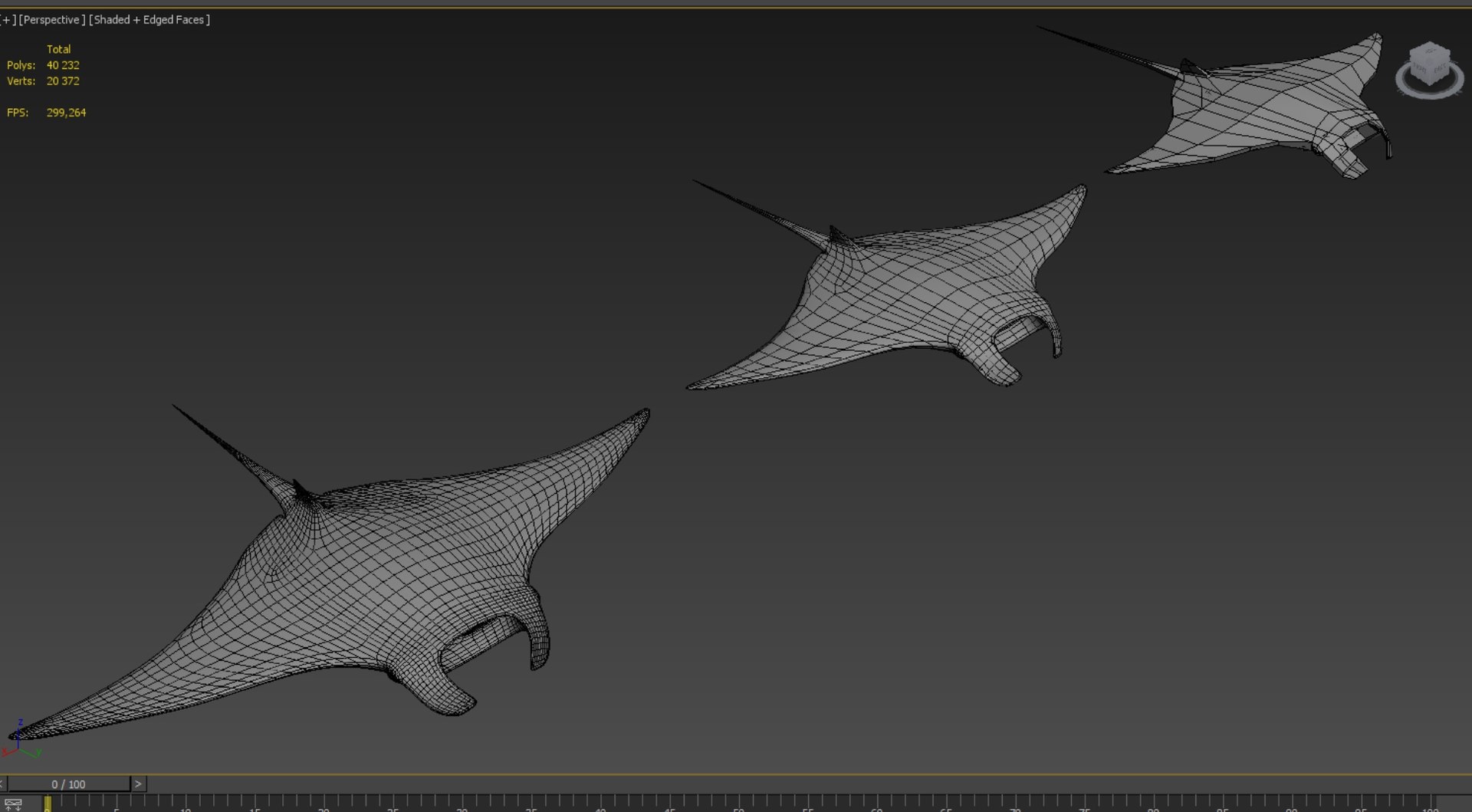 3d manta rays