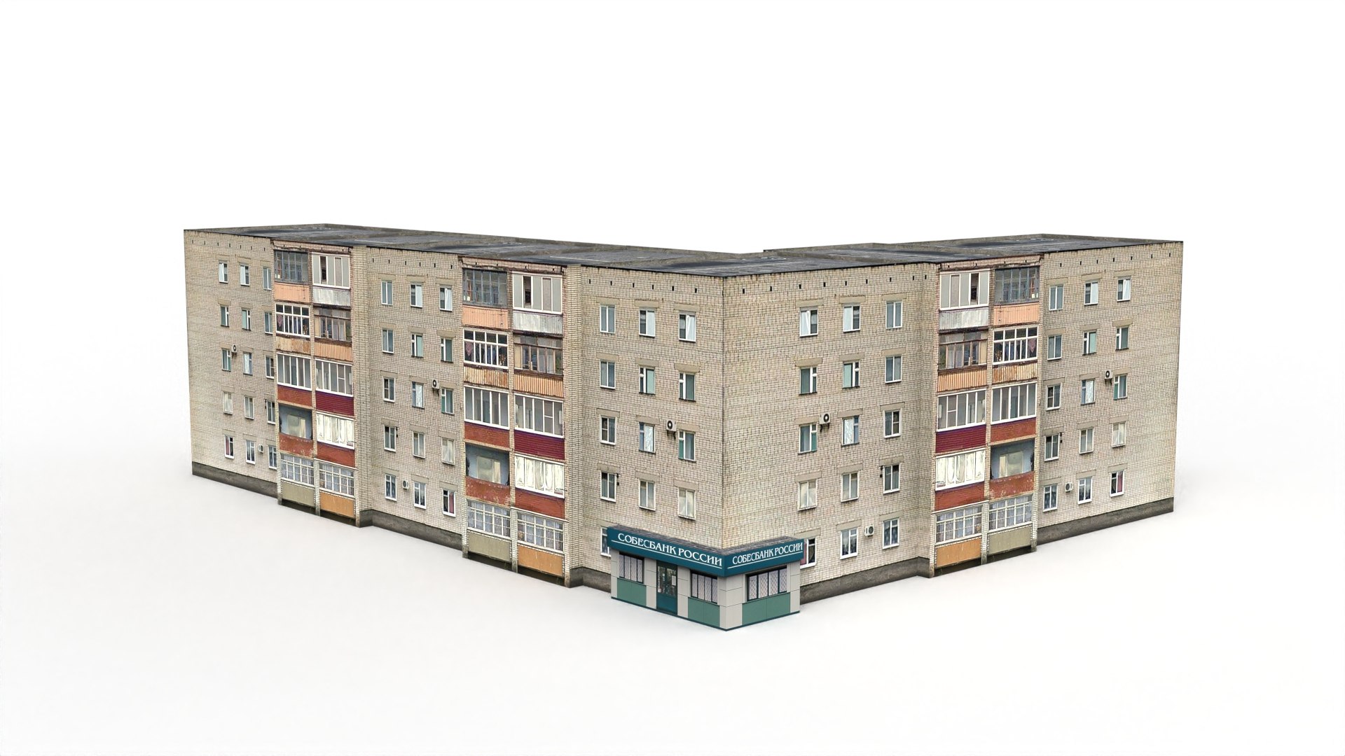 3D Residential Five-storey House Model - TurboSquid 1814275