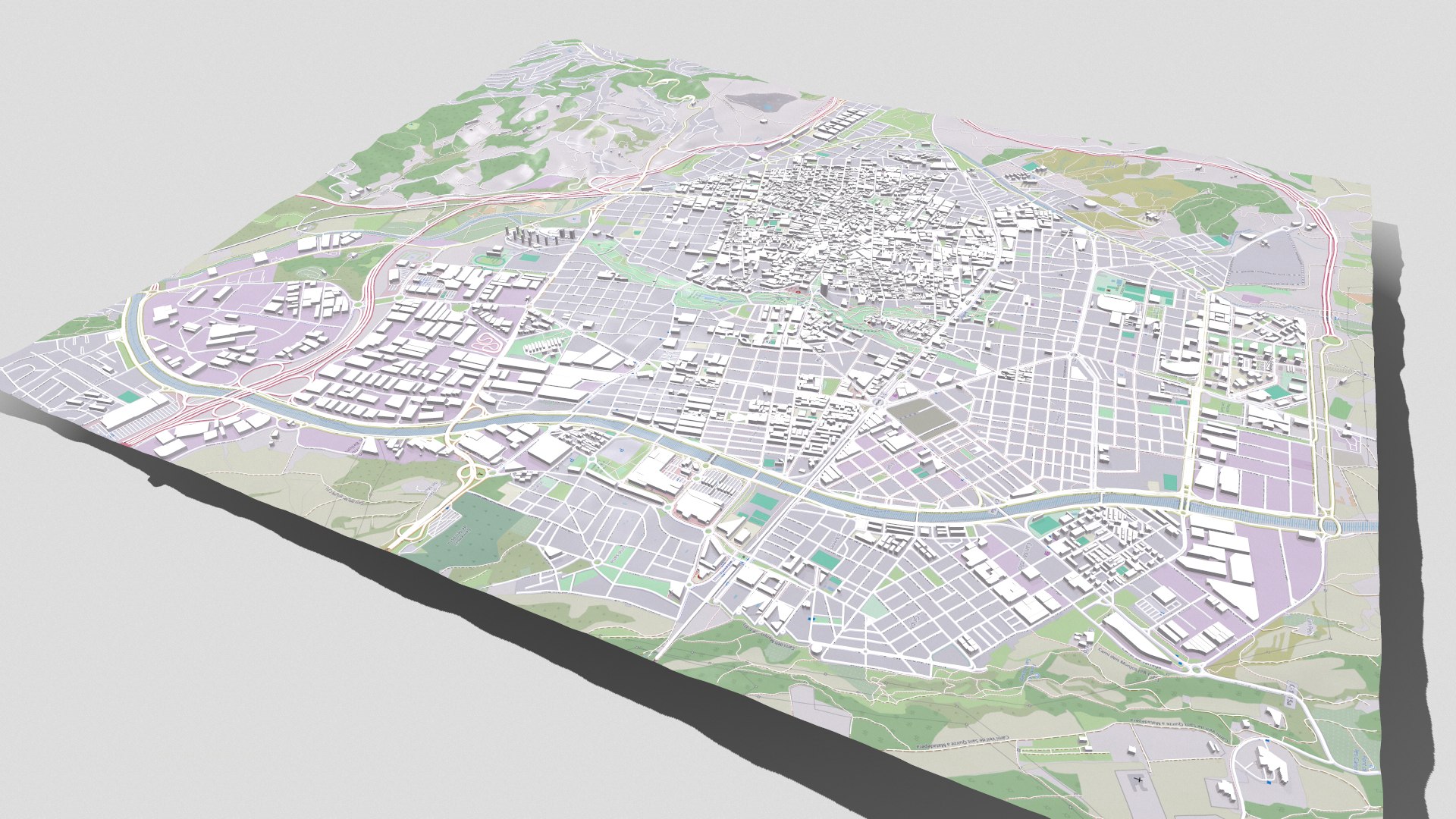 3D Cityscape Terrassa Spain model - TurboSquid 2175785