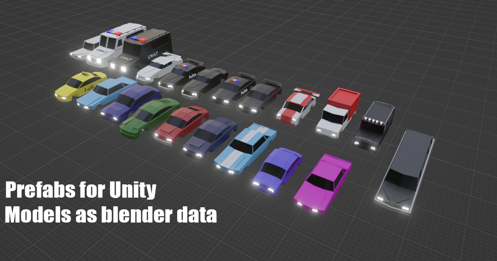 3D Model CAR PACK - Low Poly - TurboSquid 1928813