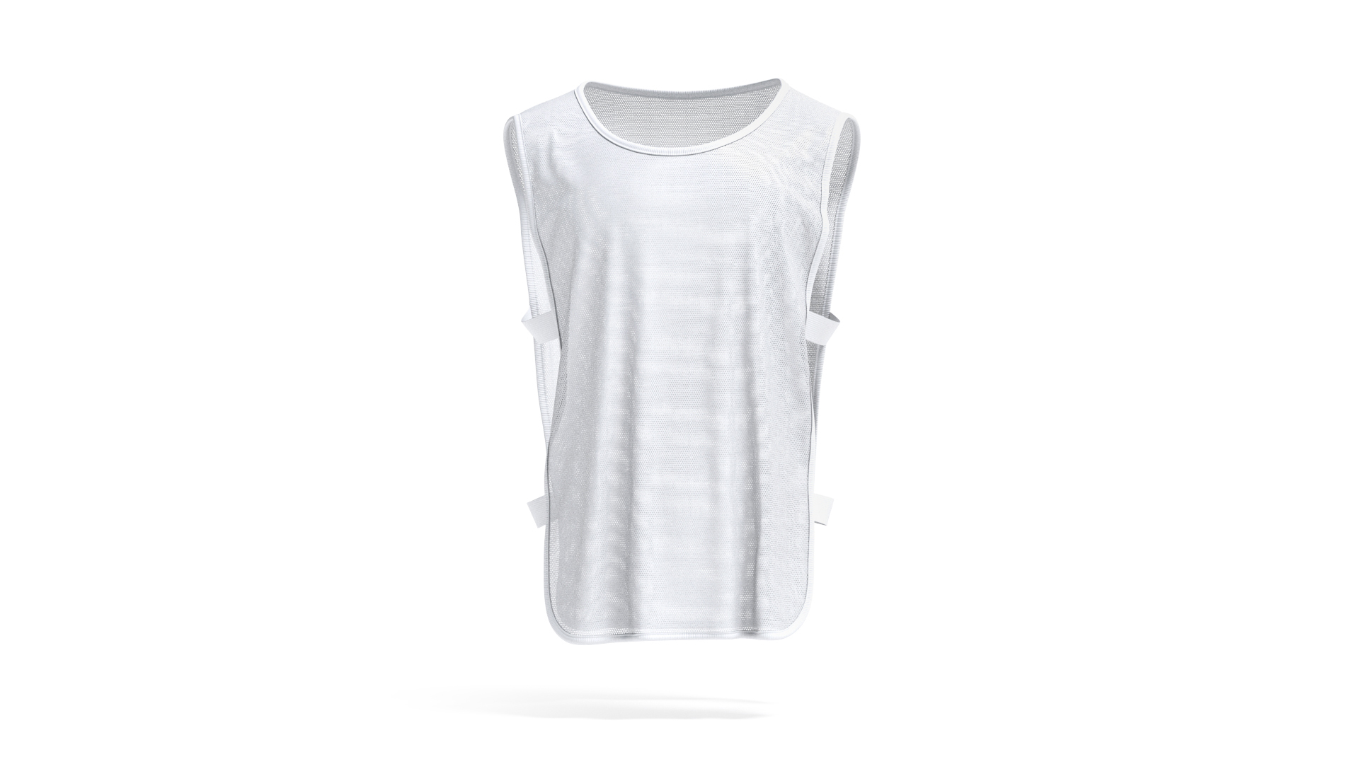 3D White Football Team Practice Vest - Soccer Sports Training Bib With ...