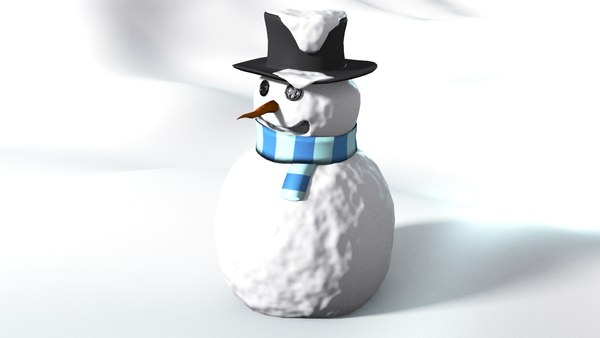 3d snow man