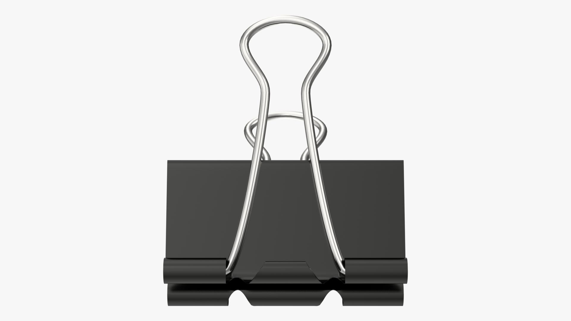 3D Half Open Binder Clip - TurboSquid 1720585