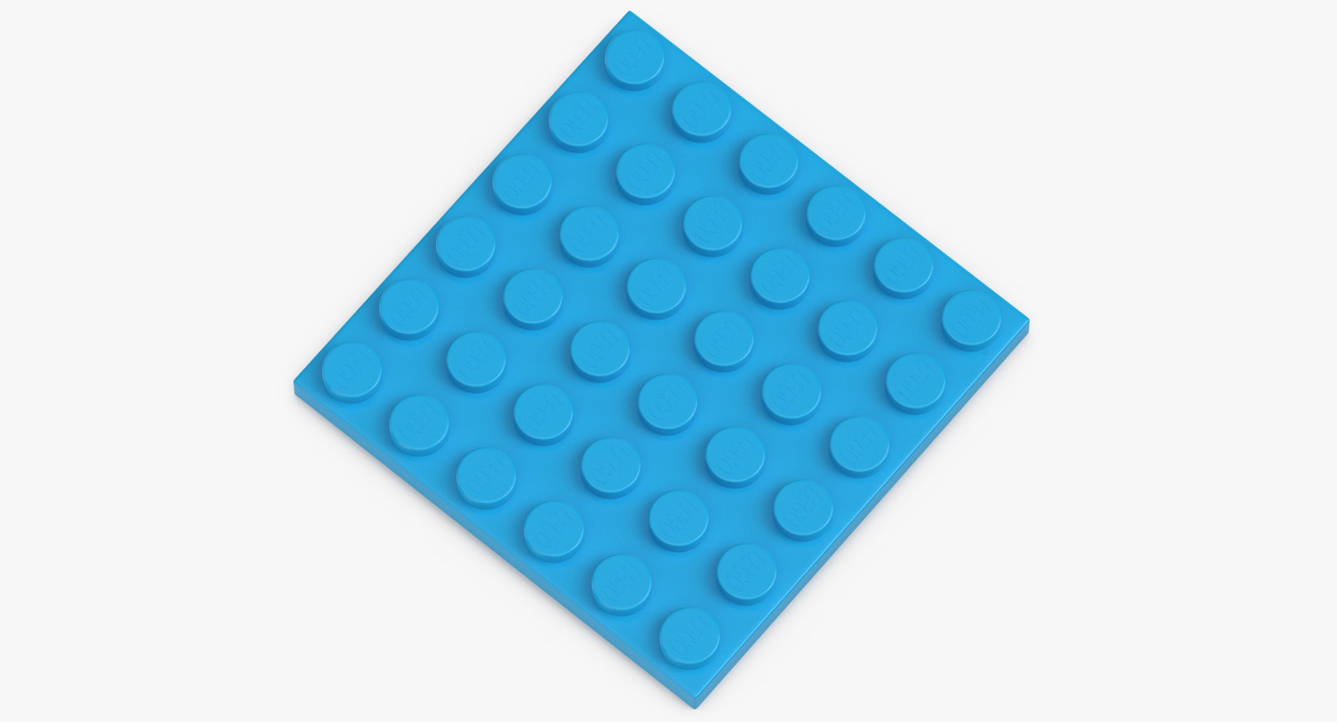3D Lego Plate 6x6 Dark - TurboSquid 1409521