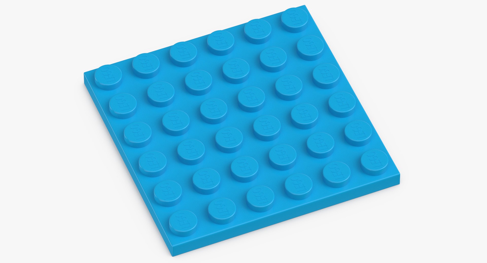 3D Lego Plate 6x6 Dark - TurboSquid 1409521