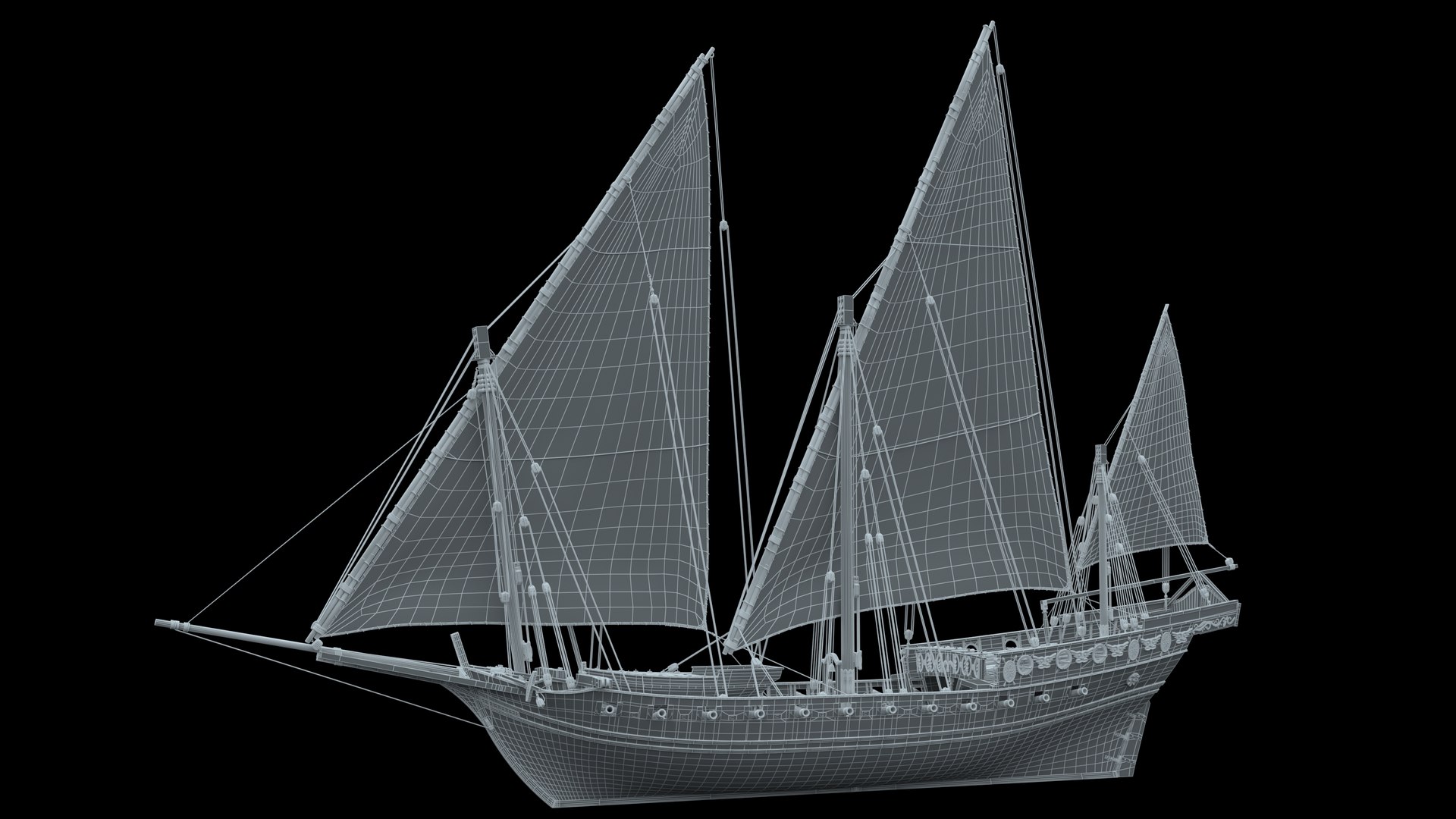 3D Jabeque Cazador Model - TurboSquid 1971833