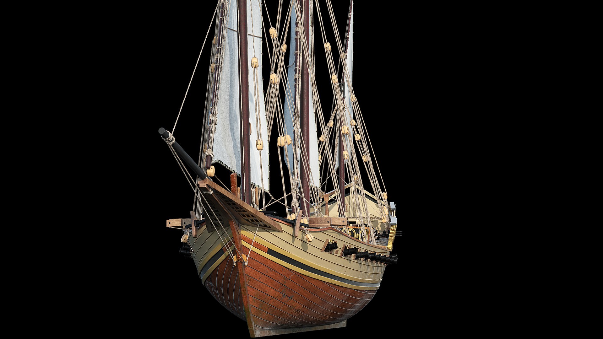 3D Jabeque Cazador Model - TurboSquid 1971833