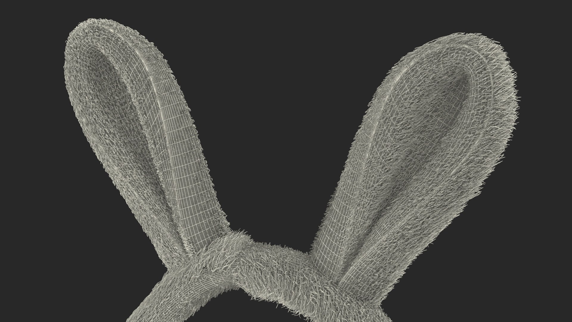 3D Bunny Ears Headband Fur - TurboSquid 2135021