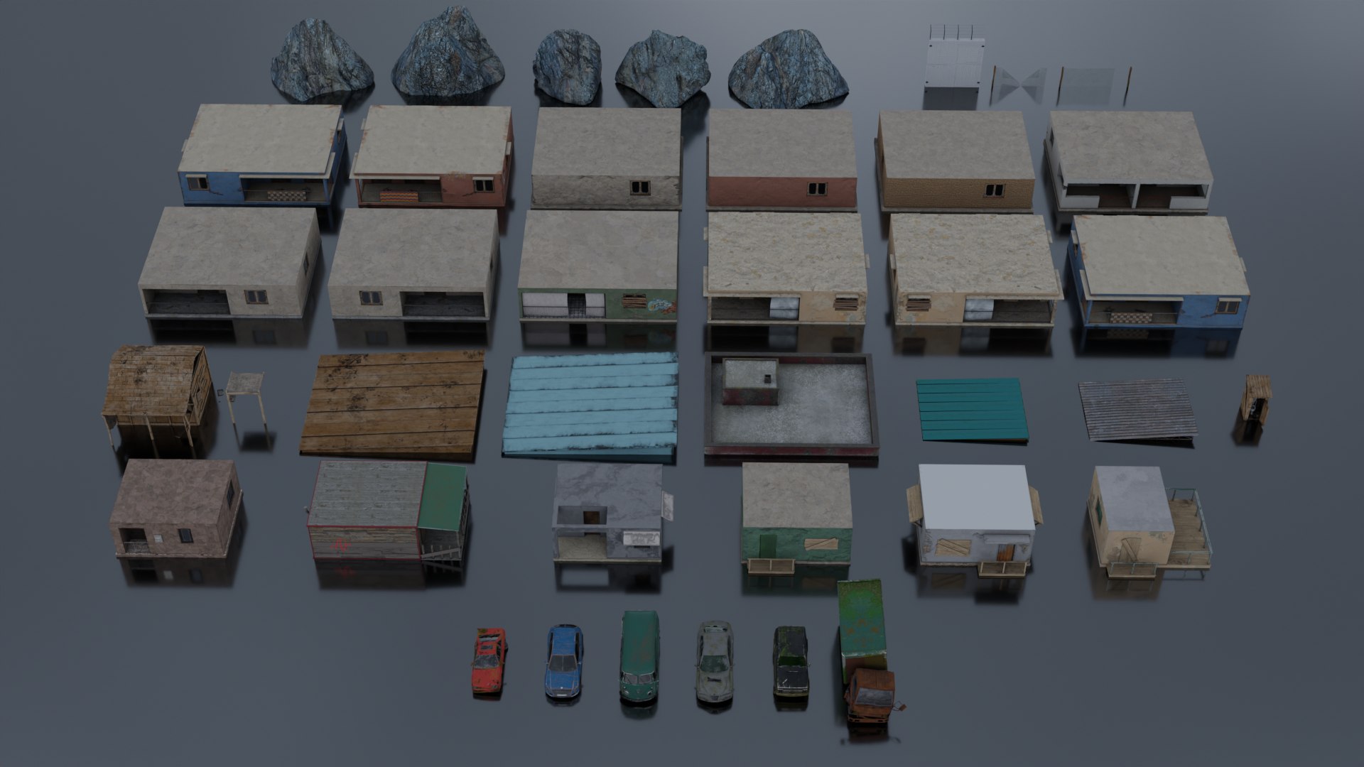 3D SLUM TOWN - RENEWED - TurboSquid 2337303